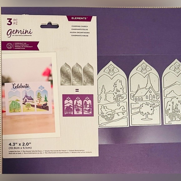 Crafters Companion | Office | Beautiful 3pc Charming Church Triptych ...